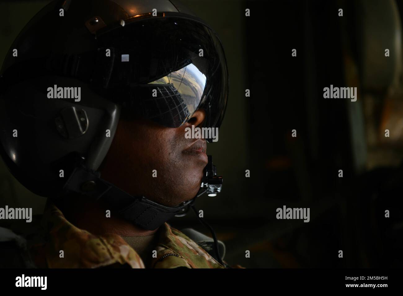 Master Sgt. Cedric Robbins, a loadmaster assigned to the 357th Airlift ...