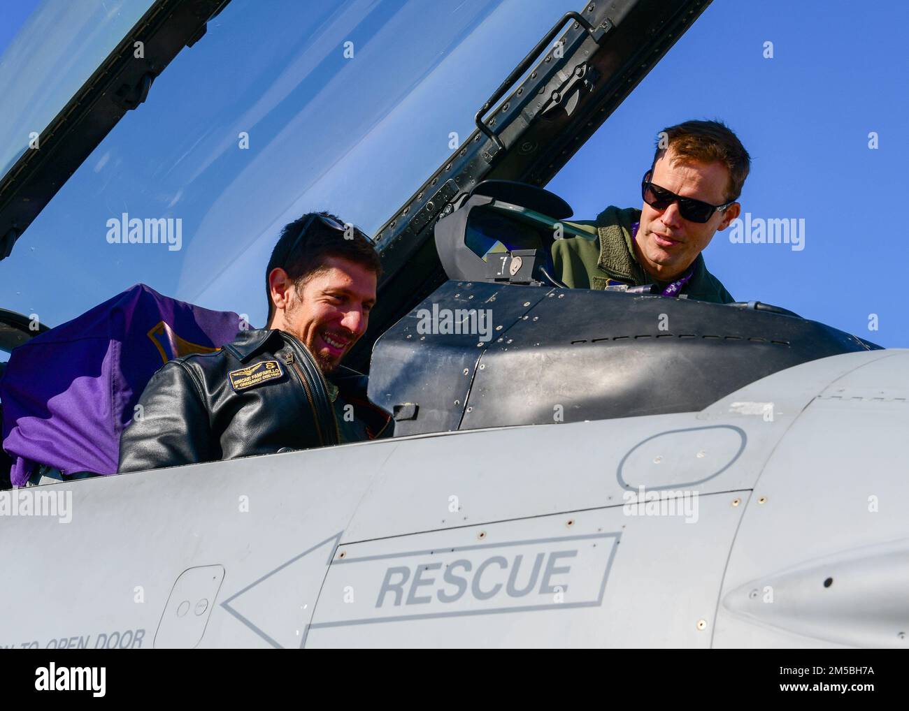 U.S. Air Force Lt. Col Kevin Anderson, 510th Fighter Squadron commander ...