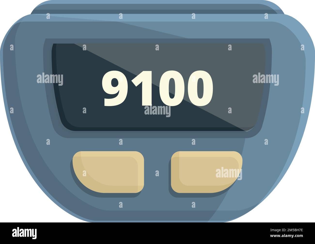 Step counter icon cartoon vector. Sport app. Digital device Stock ...