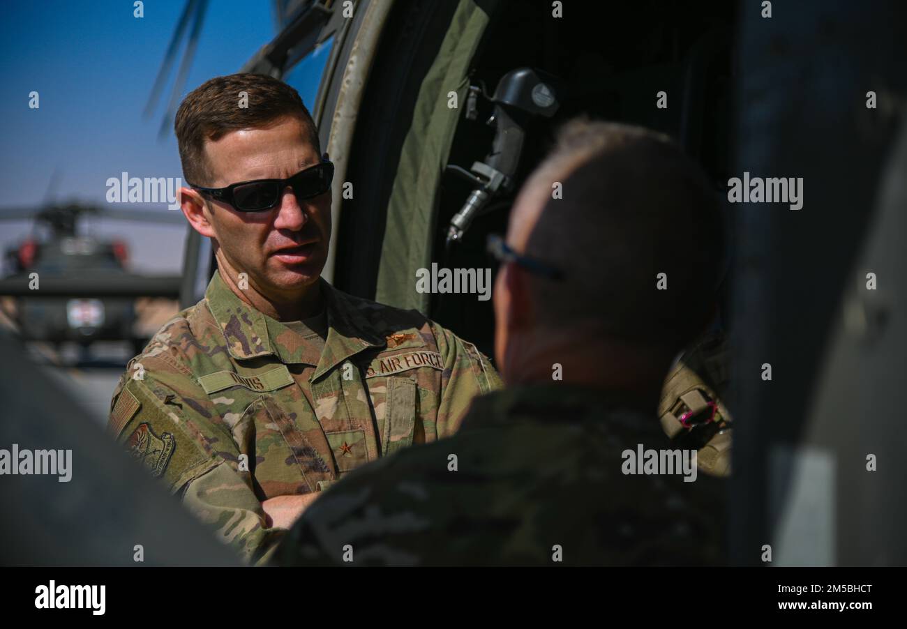 U.S. Air Force Brig. Gen. Robert Davis, 378th Air Expeditionary Wing ...