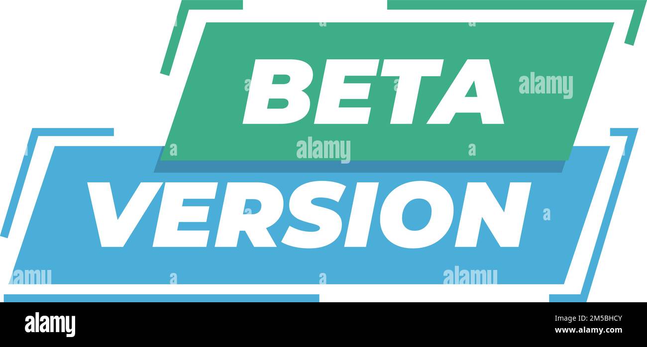 New beta version box icon cartoon vector. Digital upgrade. Screen ...