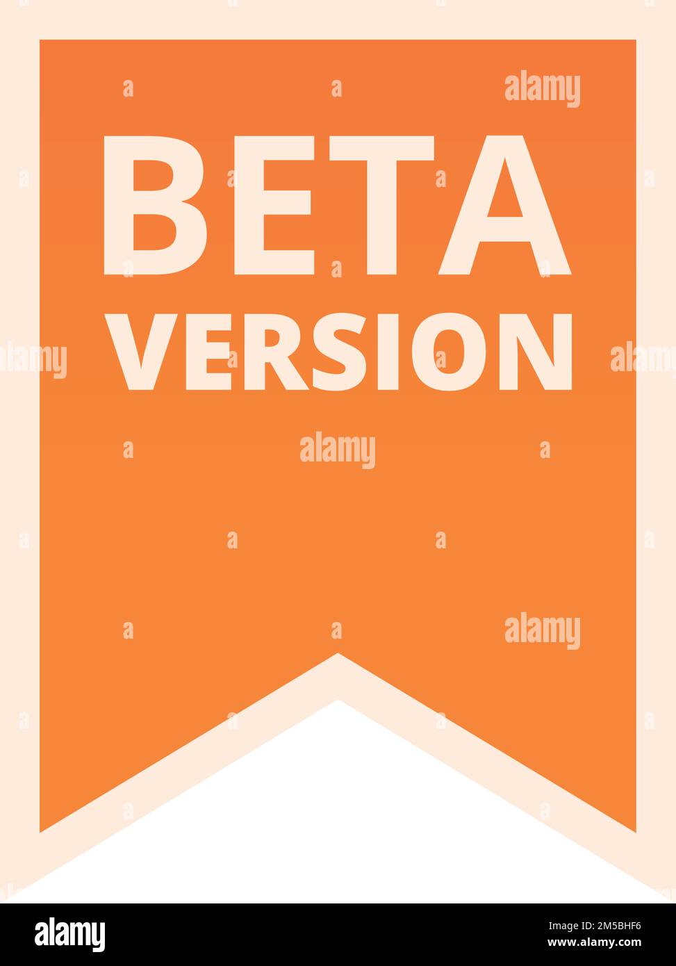 Beta version style icon cartoon vector. Computer software. Label online ...