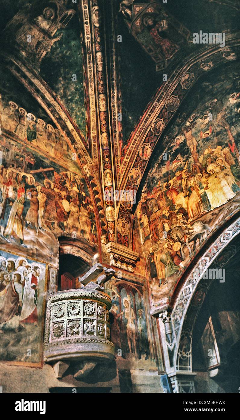 Subiaco.Monastery of Saint Benedict.Upper church Stock Photo - Alamy