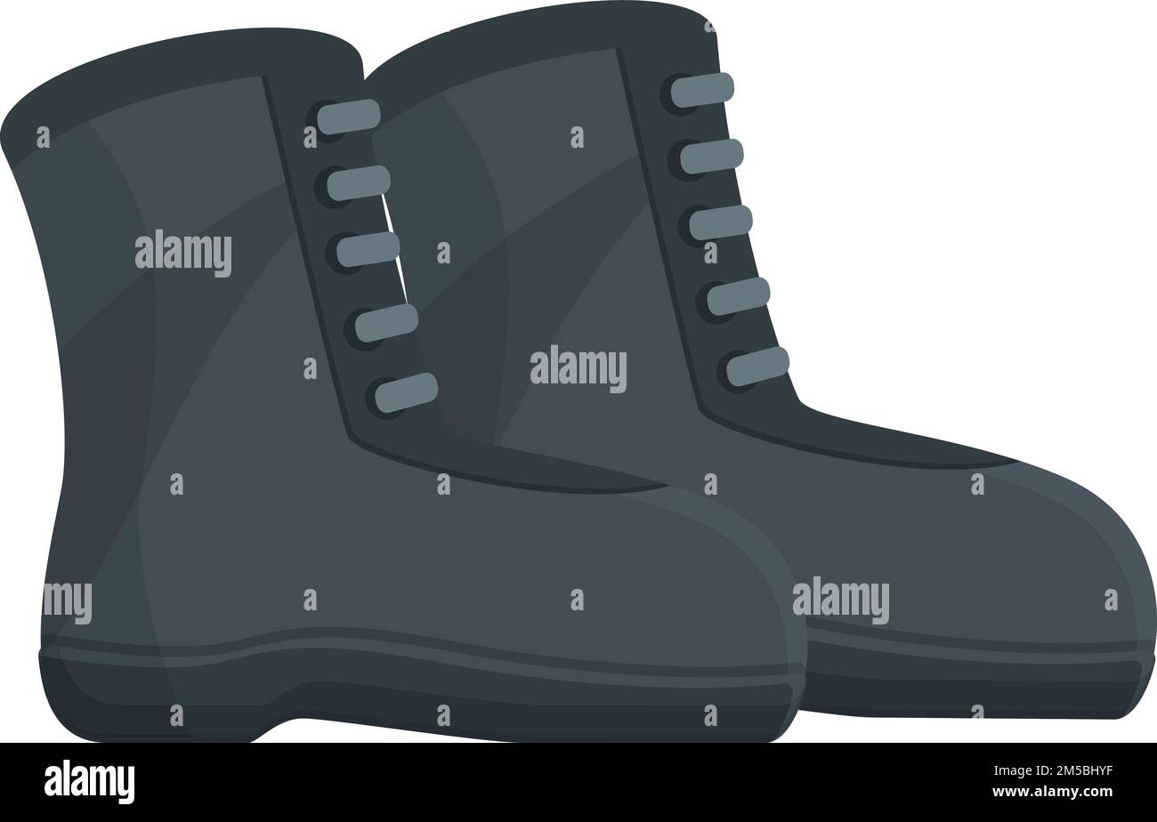 Extreme tourism boots icon cartoon vector. Travel activity. Winter ...