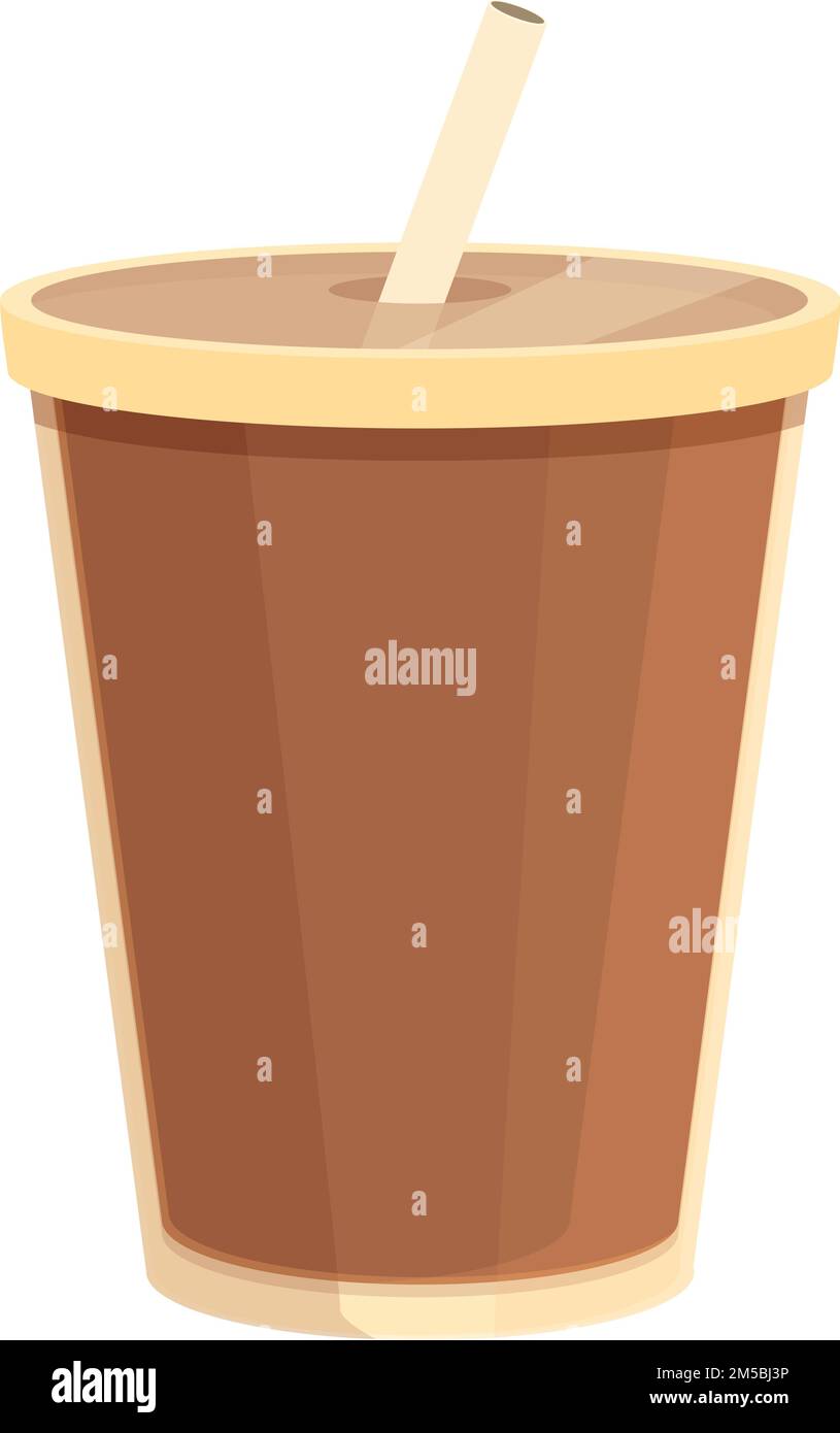 Cafe coffee icon cartoon vector. Drink beverage. Ice espresso Stock ...