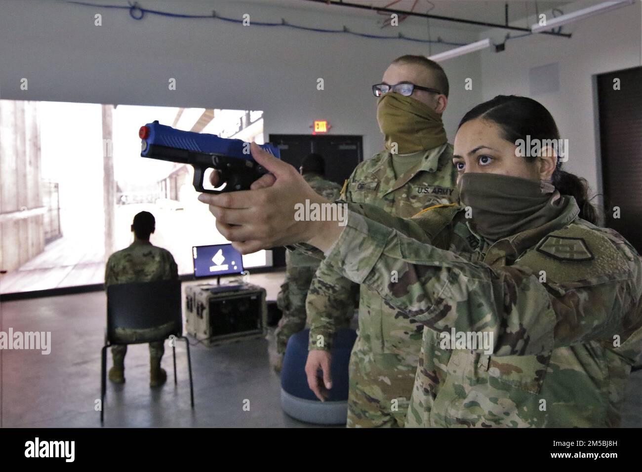 U.S. Army Reserve Cpl. Cody Ort, assigned to the 946th Transportation ...