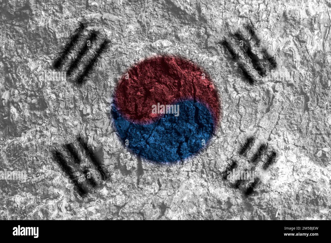 korean flag texture as background Stock Photo - Alamy
