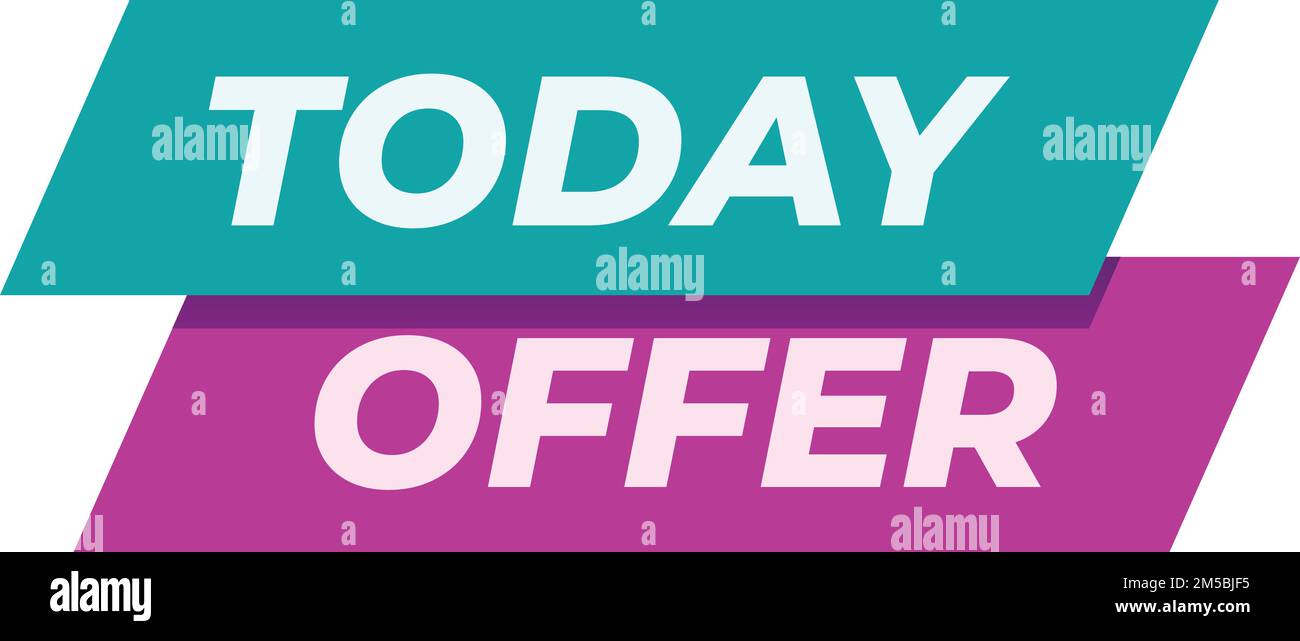 Only today sale icon cartoon vector. Offer tag. Super event Stock ...