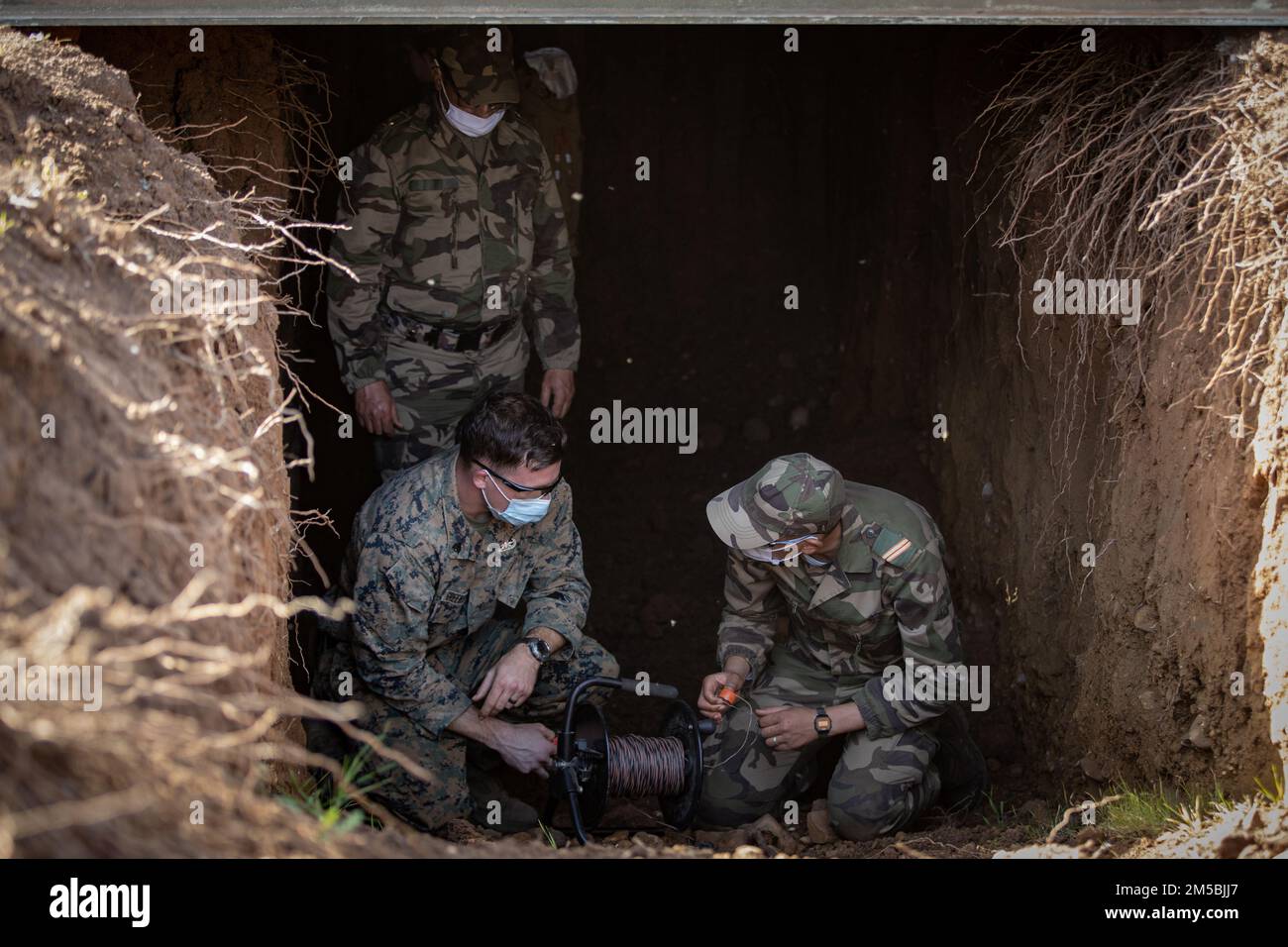 U.S. Marine Corps Nicholas Greenisen, an Explosive Ordnance Disposal ...