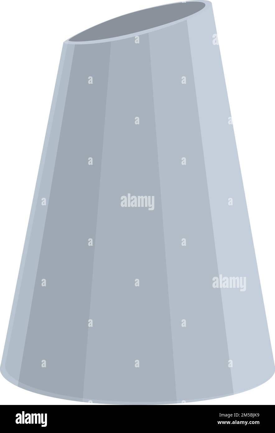 Icing nozzle steel icon cartoon vector. Food cream. Pipe tool Stock ...