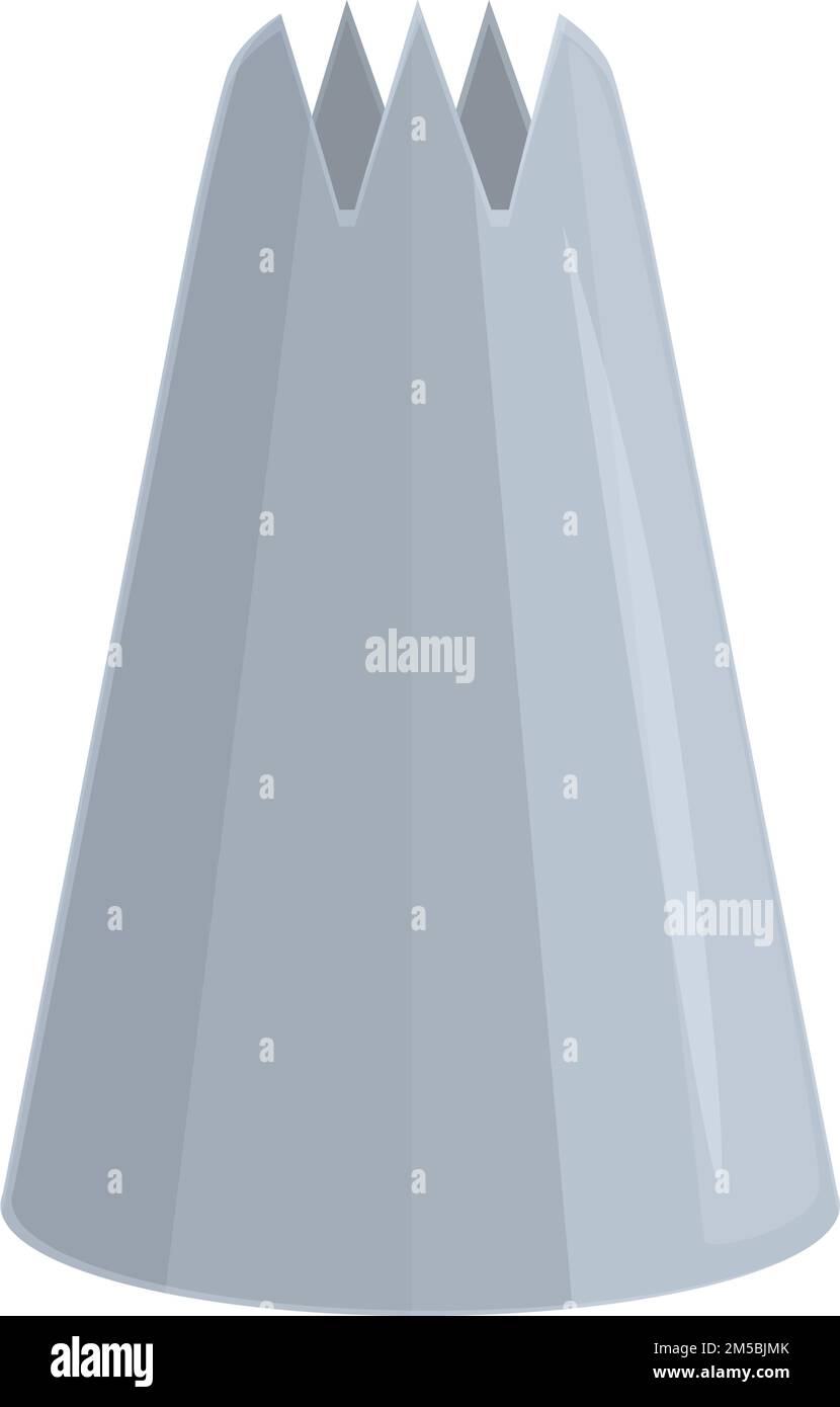 Steel icing nozzle icon cartoon vector. Cake pastry. Bakery cream Stock ...