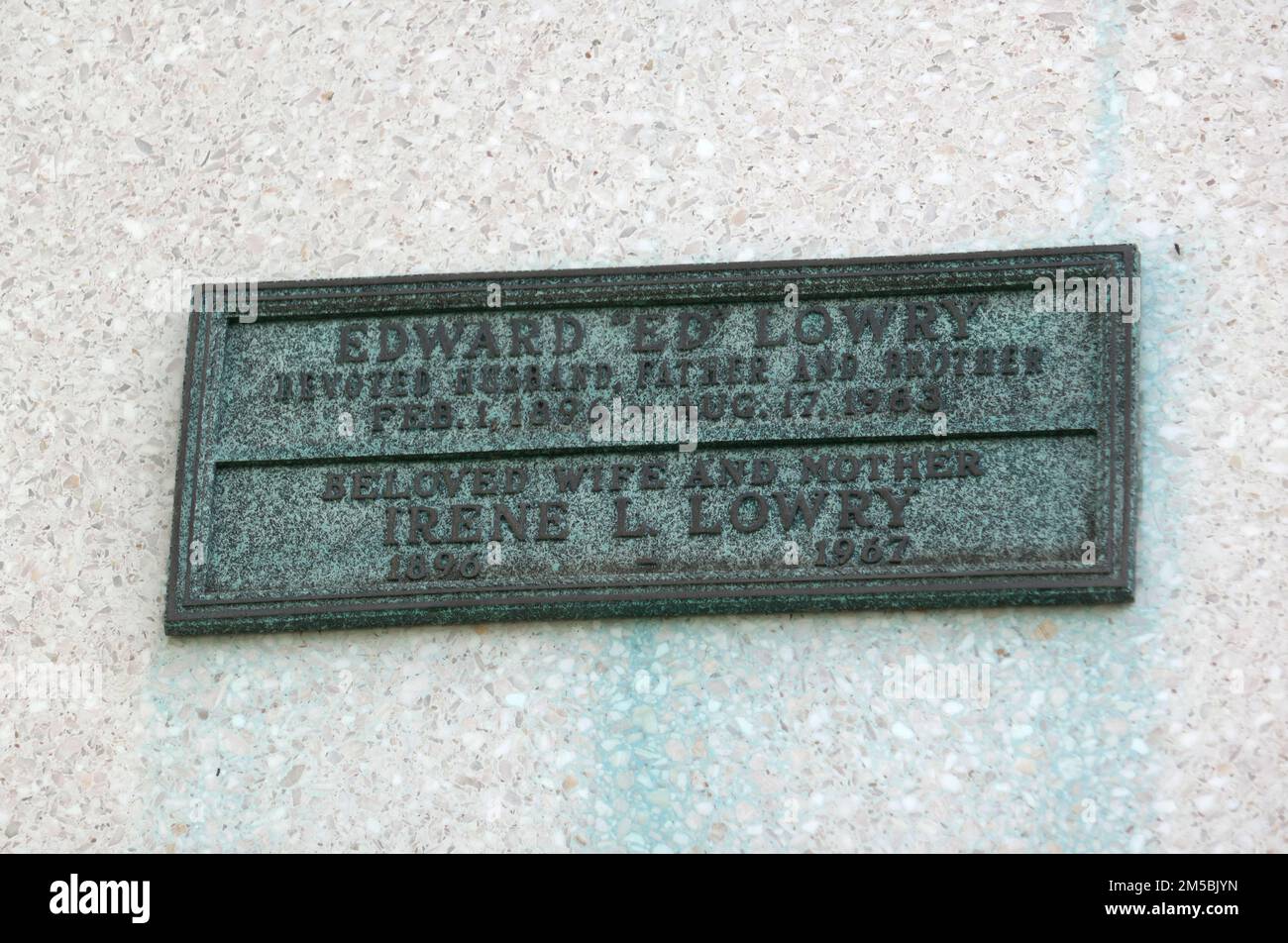 Los Angeles, California, USA 22nd December 2022 Ed Lowry's Grave in ...