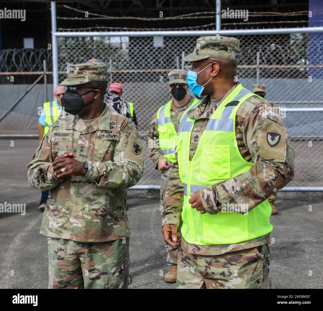 8th TSC Commanding General, Maj. Gen David Wilson meets with Soldiers ...