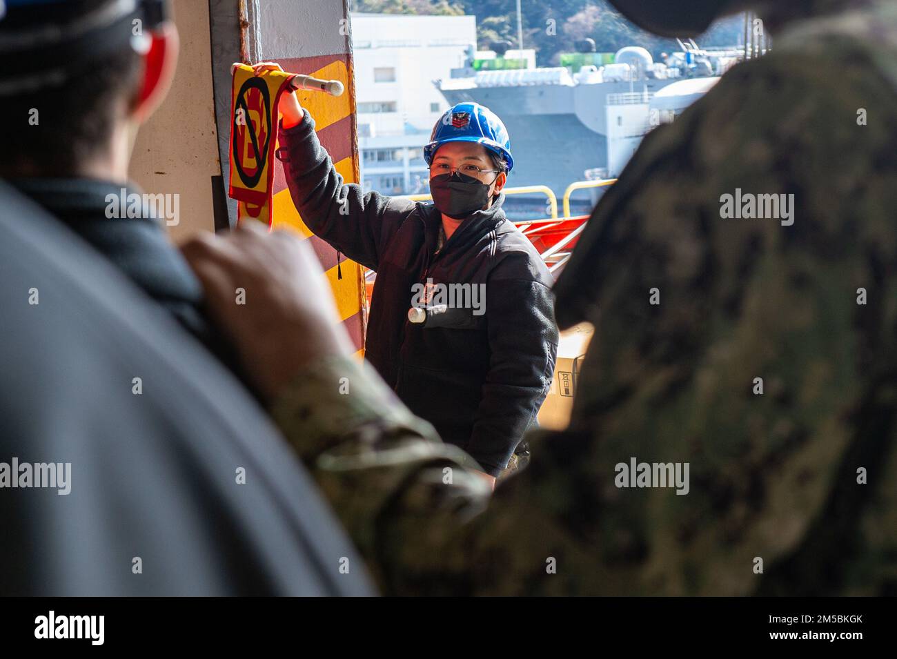 220223-N-SI601-1070 YOKOSUKA, Japan (Feb. 23, 2022) Aviation Boatswain ...