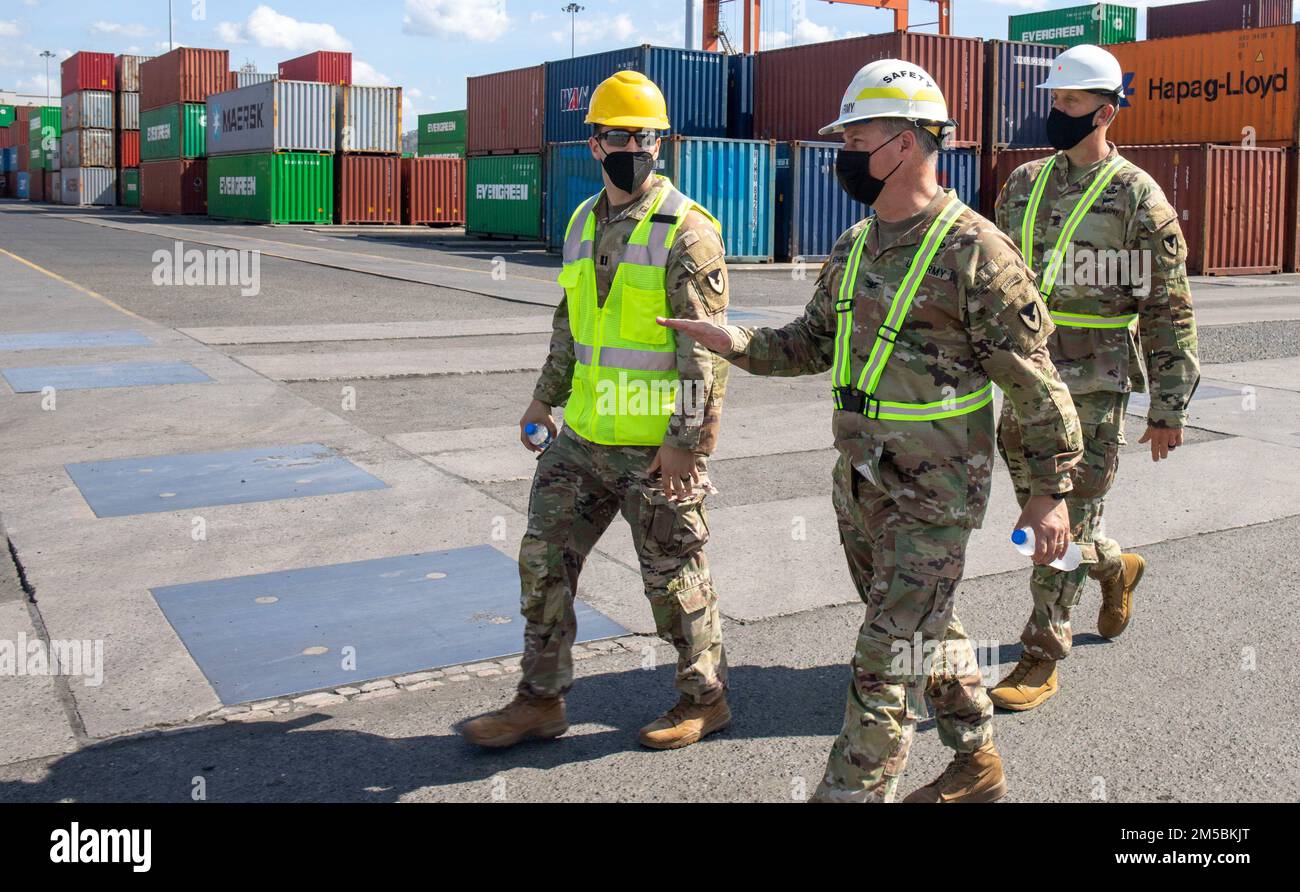 402nd Army Field Support Brigade's Cpt. Justin Zaleski shows 402nd ...