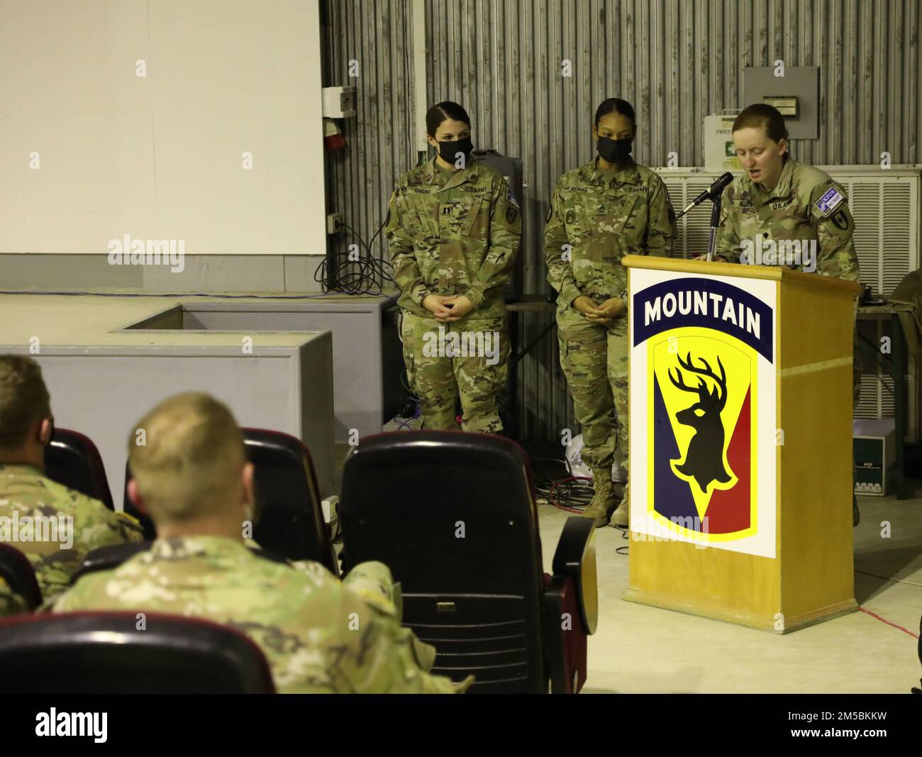 U.S. Army Spc. Kayla Allen with 36th Medical Company Area Support (MCAS ...