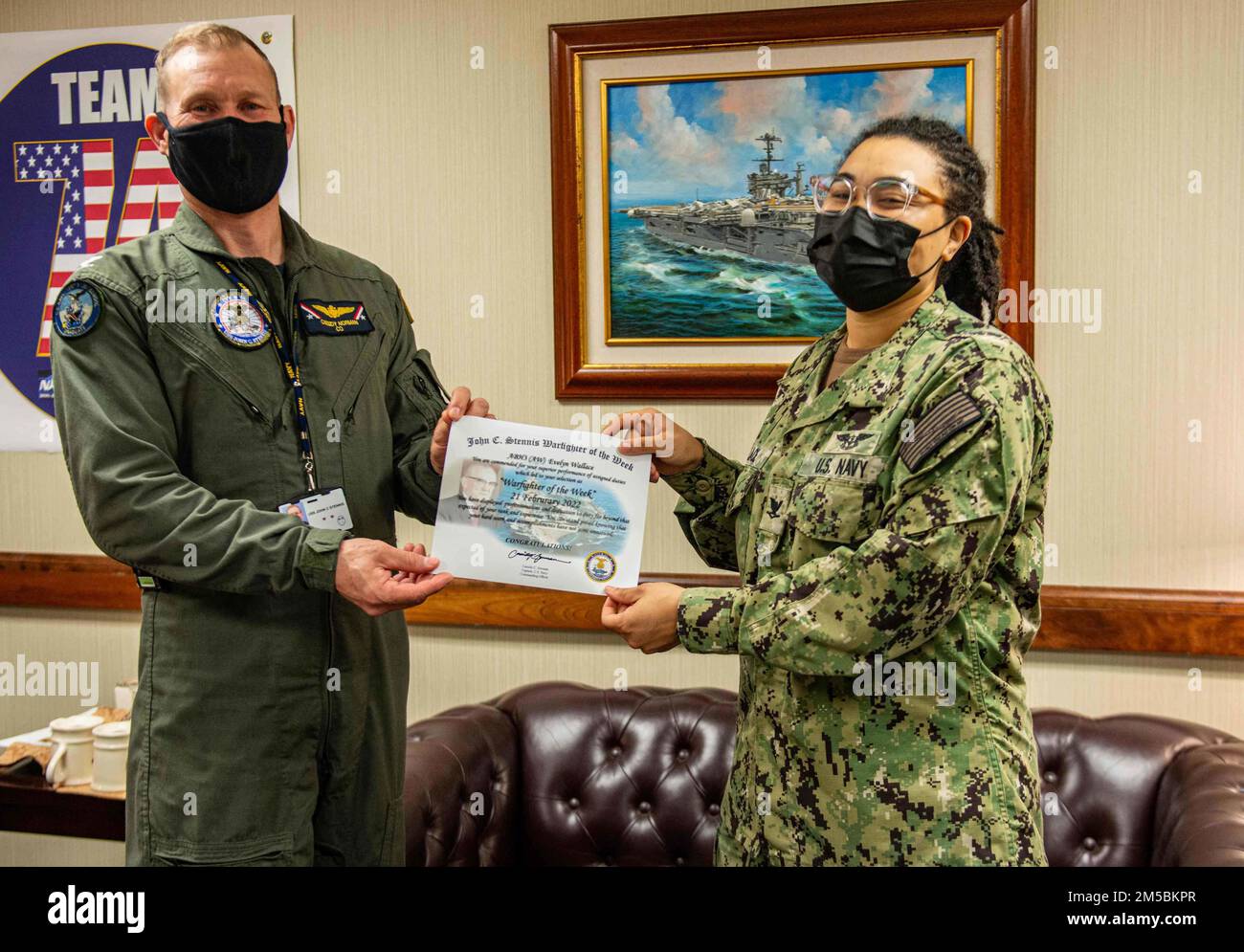 Aircraft handling officer hi-res stock photography and images - Alamy
