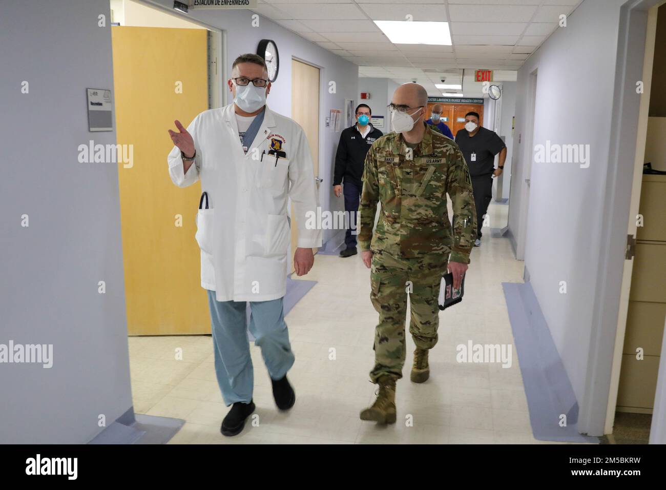 LAWRENCE, Mass. – U.S. Army Col. Mike Baker, right, a title 10 deputy ...