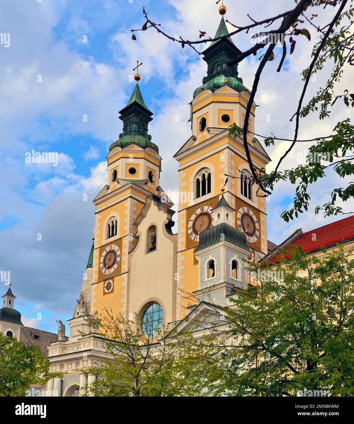 Cathedral of Brixen. The main facade Stock Photo - Alamy