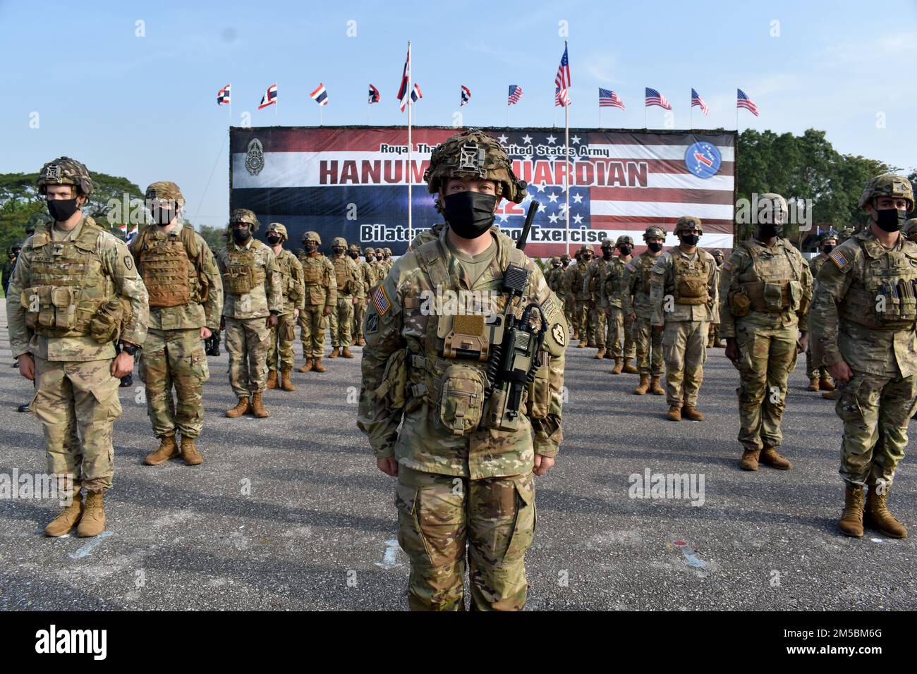 Army Capt. Monday Price, center, an engineer officer with A Co, 29th ...