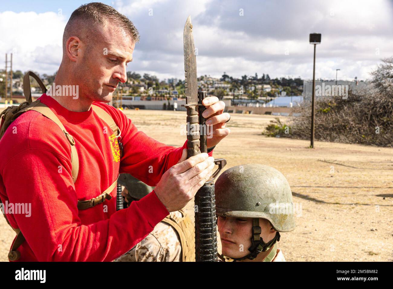 U.S. Marine Corps Sgt. Nicholas Davis, a Senior Drill Instructor with ...