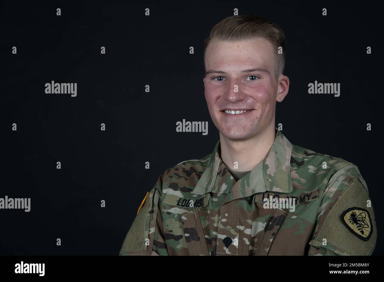 Utah National Guardsmen Spc. Benjamin Loomis poses for a portrait after ...