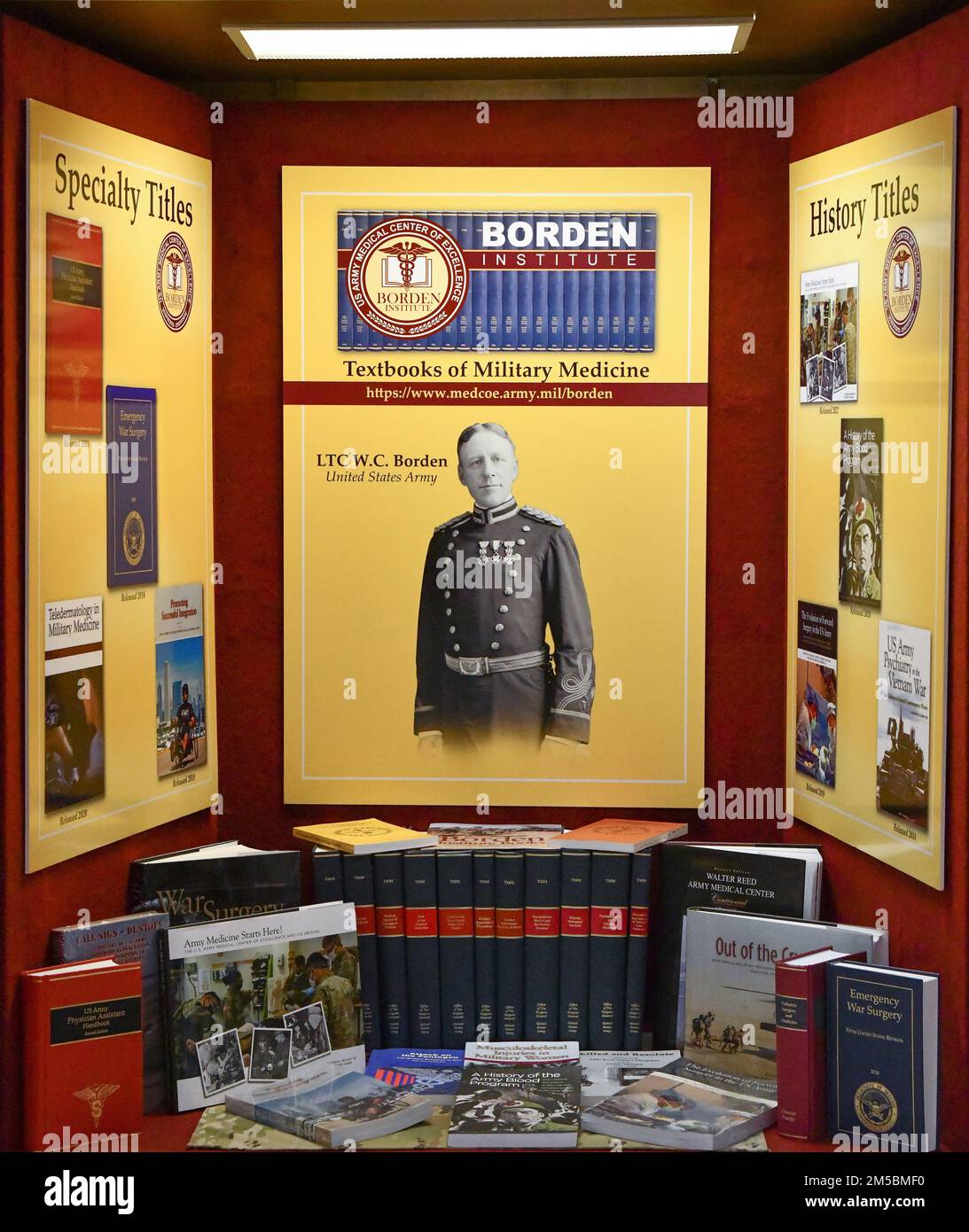 The Borden Institute display case housed in Willis Hall at the U.S ...