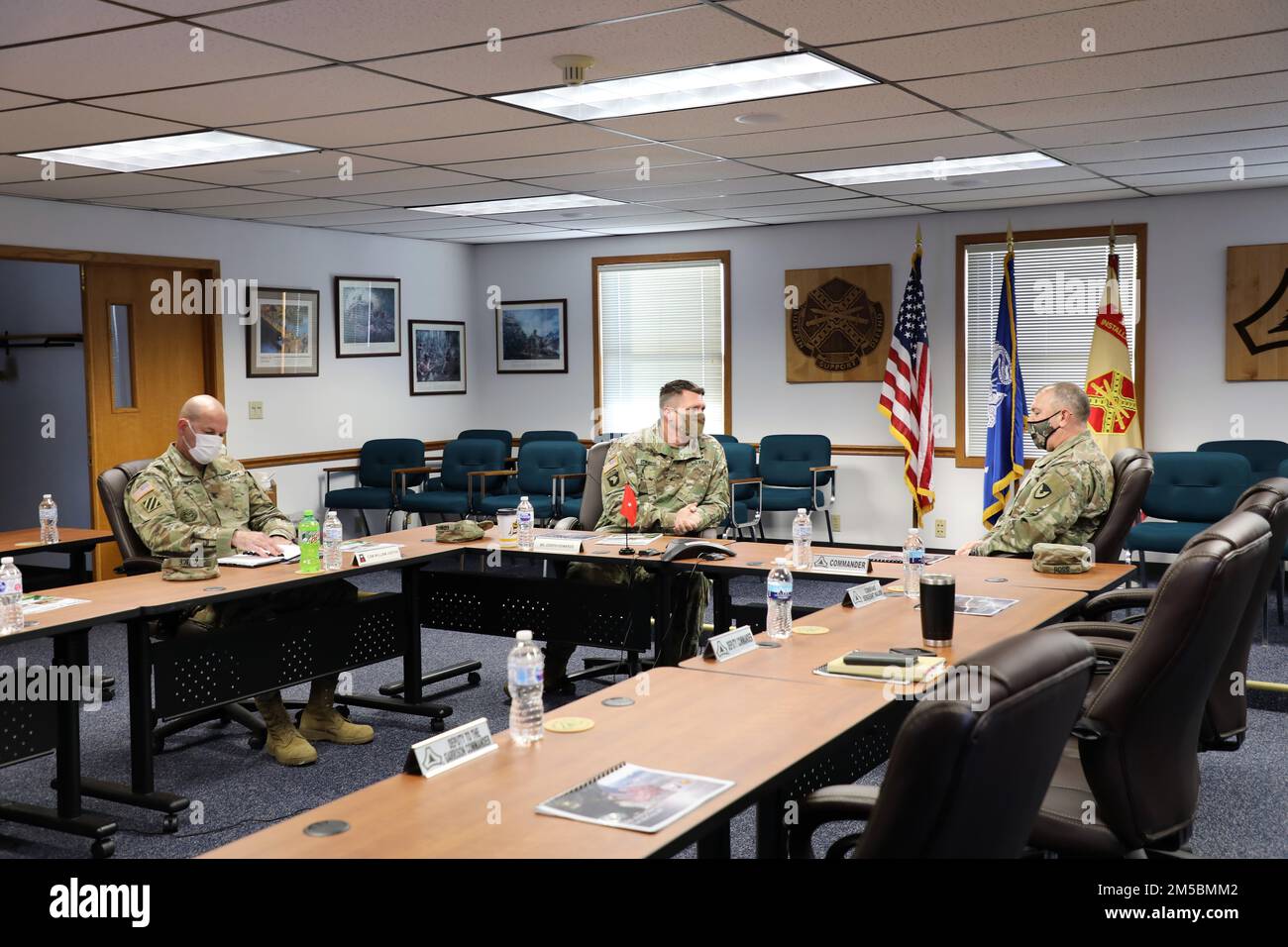 Members of the new First Army Division West command team, including ...