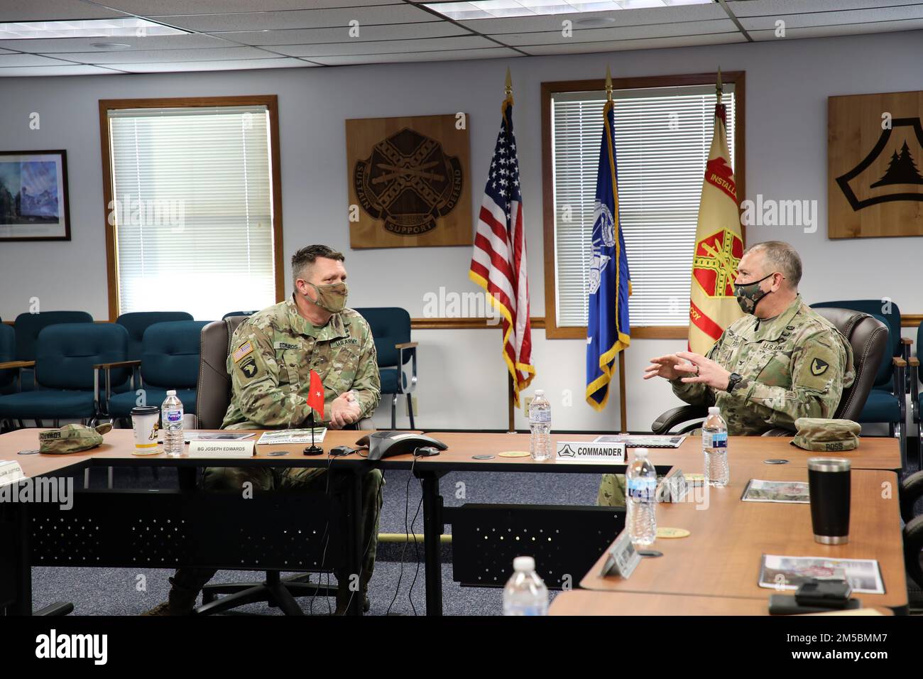 Members of the new First Army Division West command team, including ...