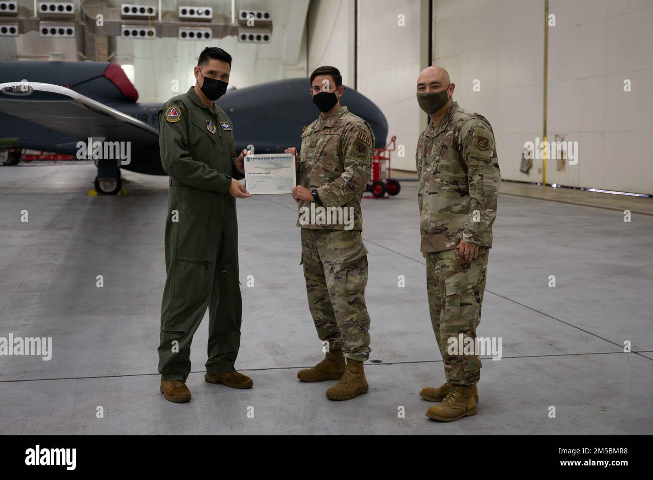 U.S. Air Force Staff Sgt. Alexander Miller, a RQ-4 Global Hawk ...
