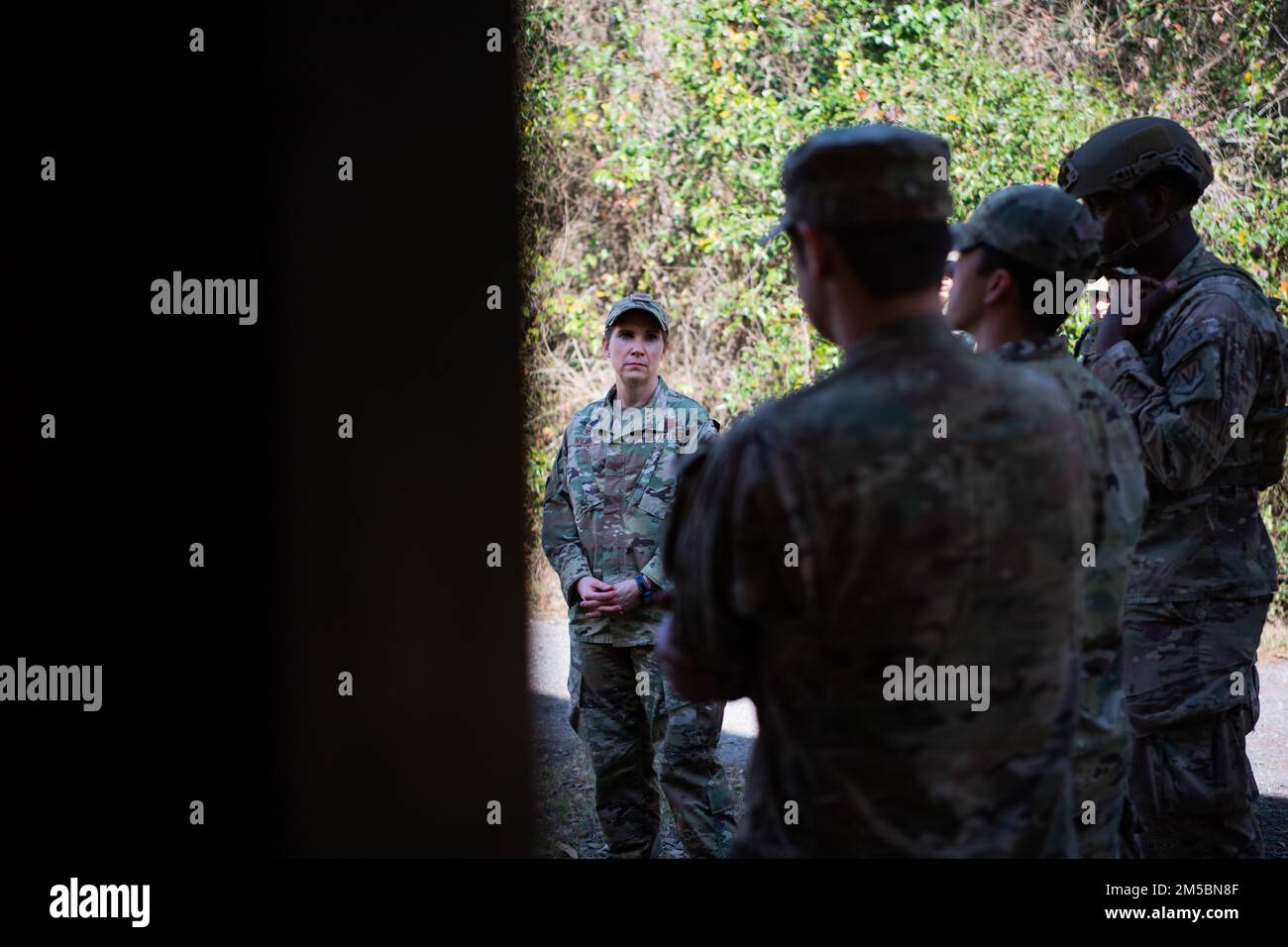 Col. Danielle Willis, 93d Air Ground Operations Wing commander, visits ...