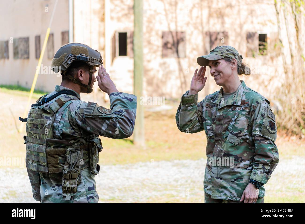 Col. Danielle Willis, 93d Air Ground Operations Wing commander, coins ...
