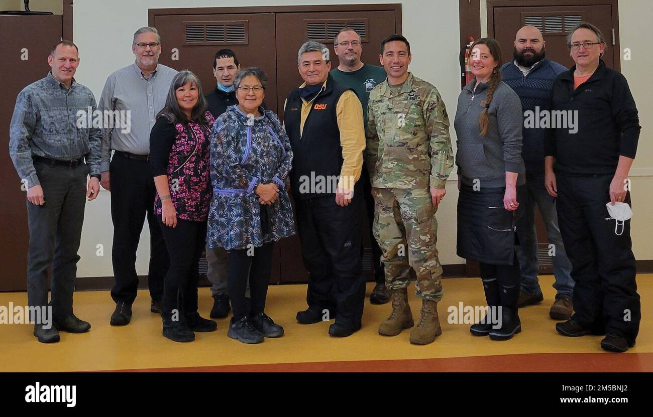 Jaime Pinkham (center), principal deputy assistant secretary of the ...