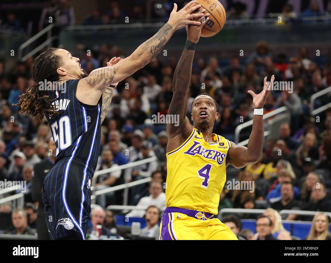 Orlando, USA. 27th Dec, 2022. The Orlando Magic's Cole Anthony (50 ...