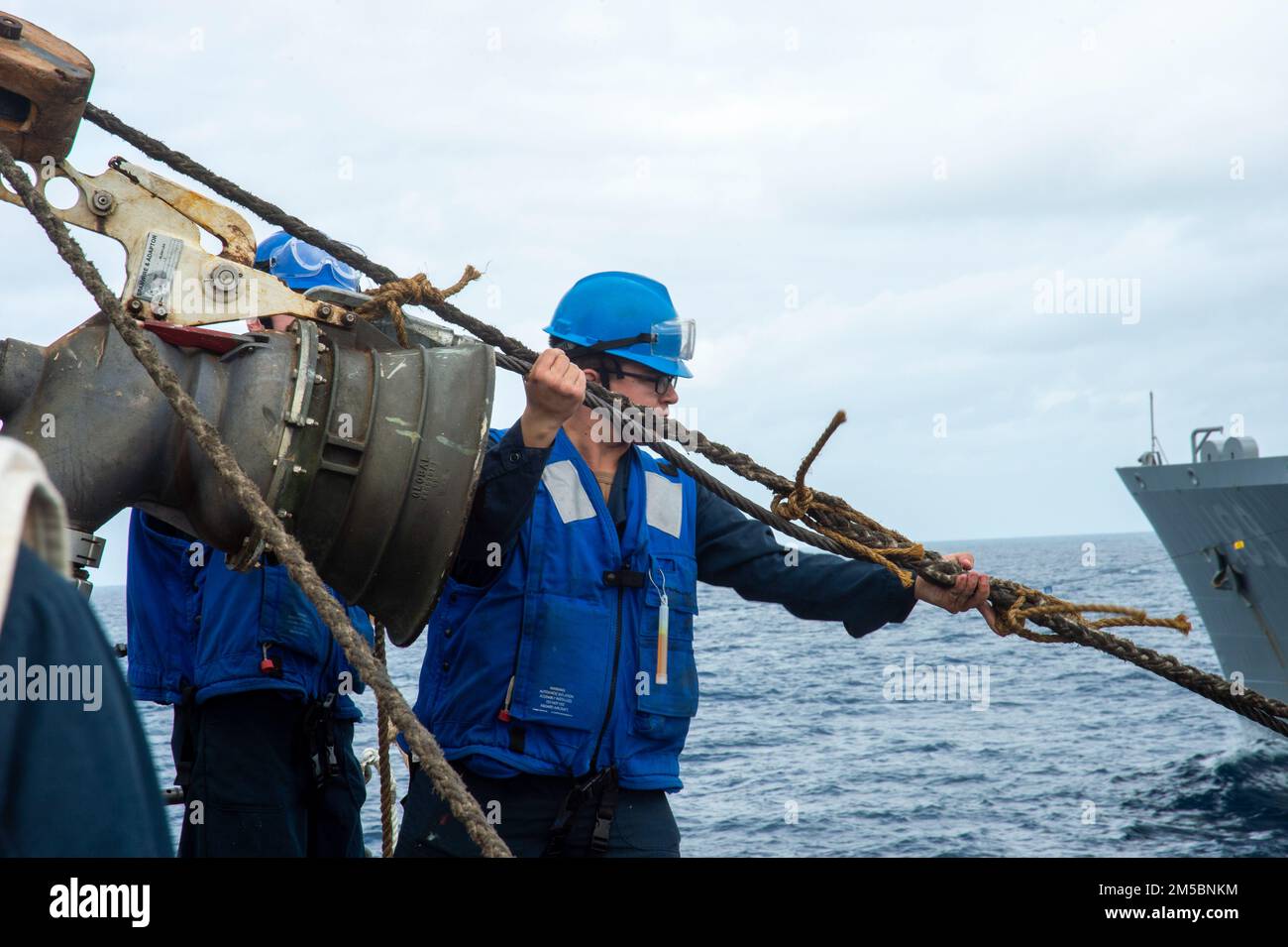 ATLANTIC OCEAN - Feb. 23, 2022 - Sailors aboard the guided-missile ...