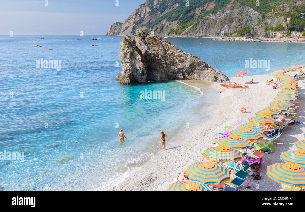Pebble beach Monterosso vacation Cinque Terre Monterosso al Mare Chairs ...