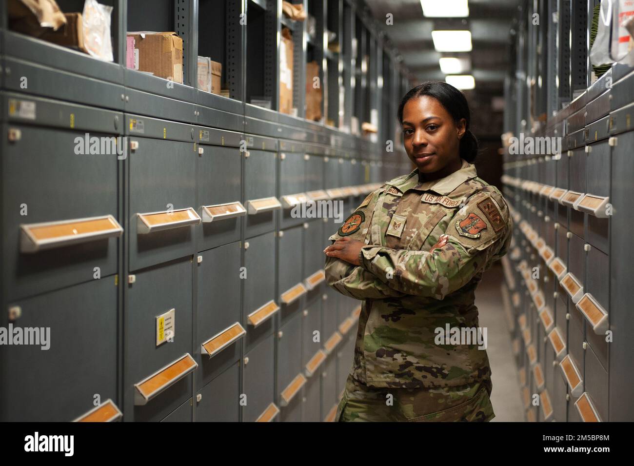 U.S. Air Force Staff Sgt. Taleiya Jackson, a Flight Services Center ...
