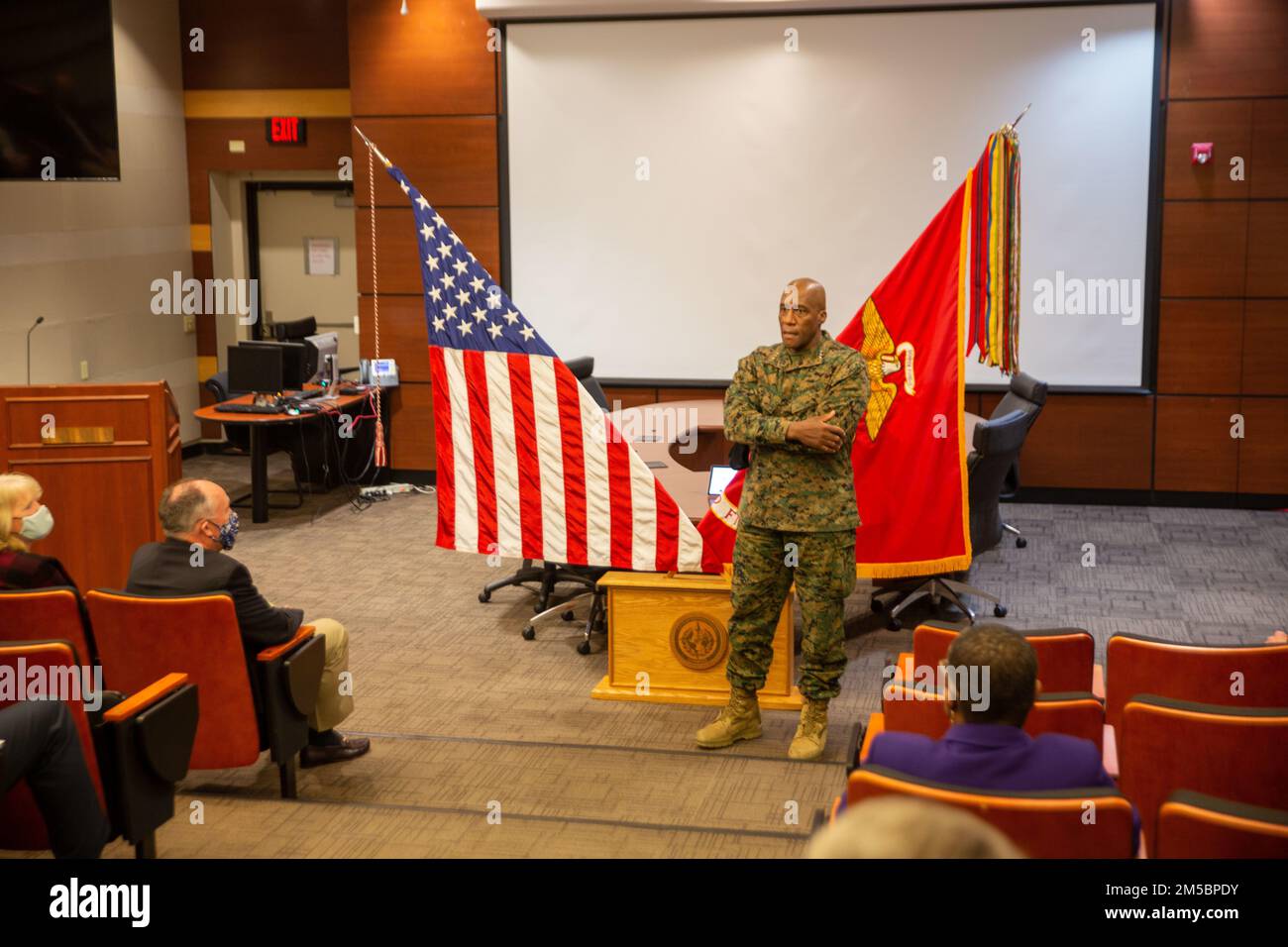 U.S. Marine Corps Lt. Gen. Michael E. Langley, the commanding general ...