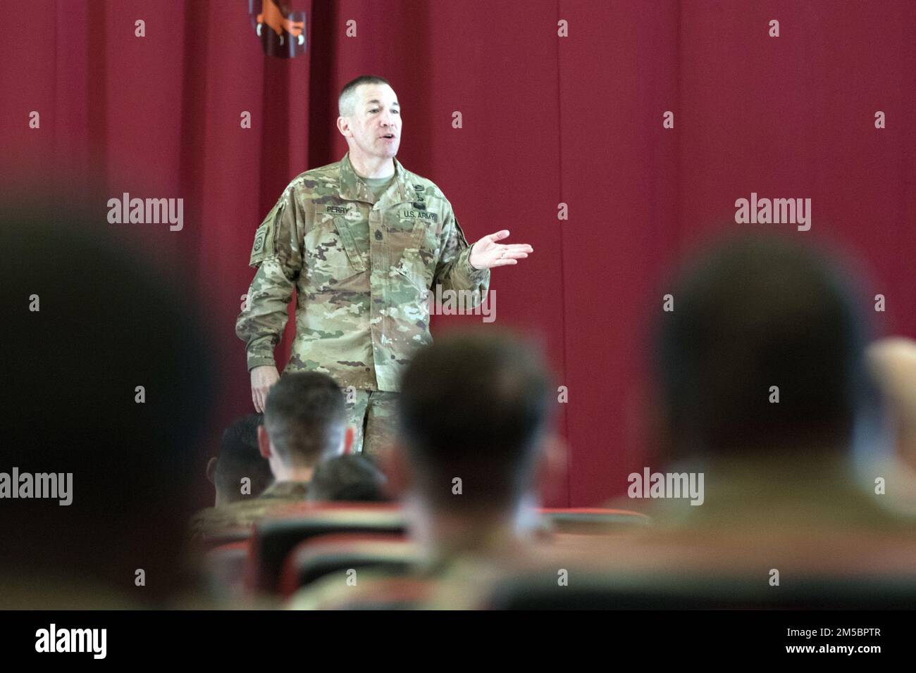 Command Sgt. Maj. Michael M. Perry III, the senior enlisted advisor for ...