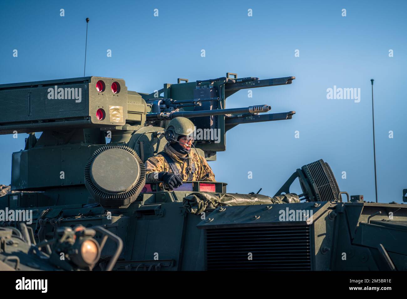 A U.S. Army Soldier, assigned to 5th Battalion, 4th Air Defense ...