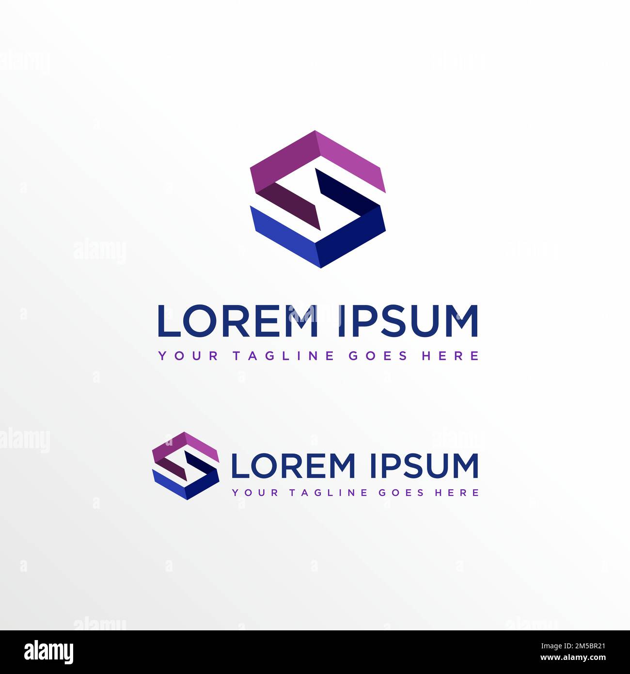 Simple letter or word S font in hexagon and 3D flip image graphic icon logo design abstract ...