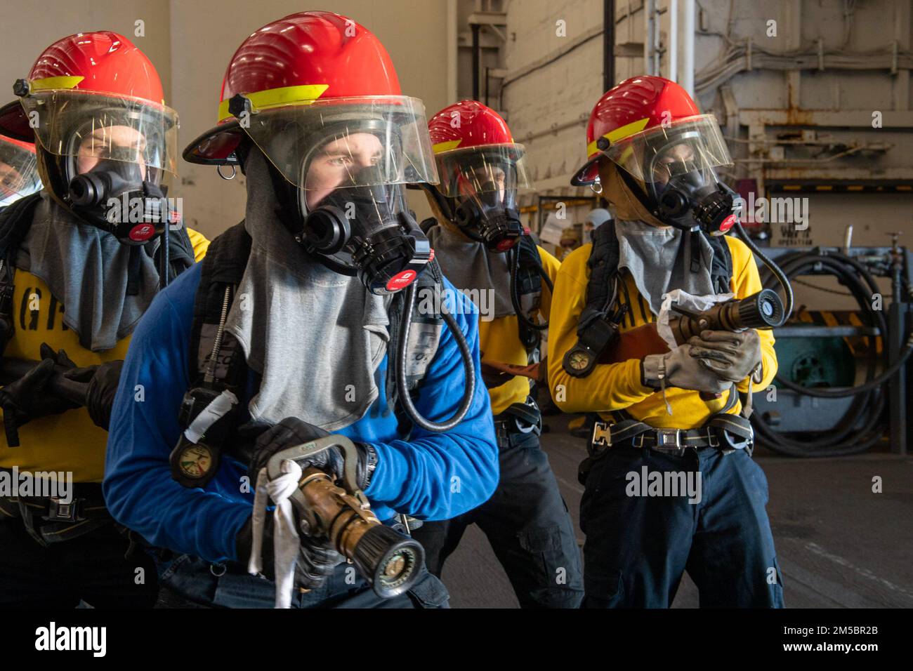 220224-N-SN516-1028 PACIFIC OCEAN (Feb. 24, 2022) Sailors participate ...