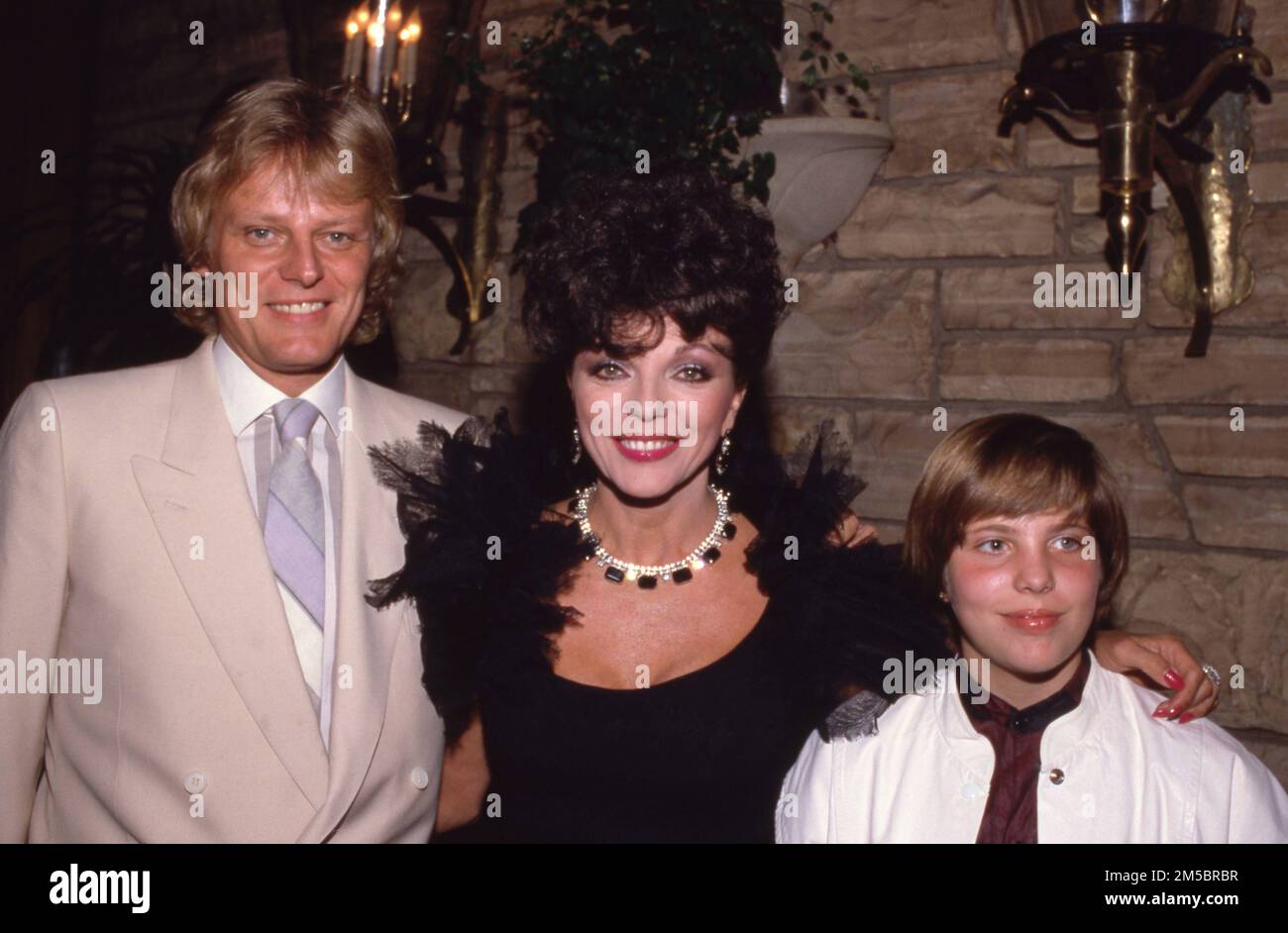 Peter Holm, Joan Collins and Katyana Kass Circa 1980's Credit: Ralph ...