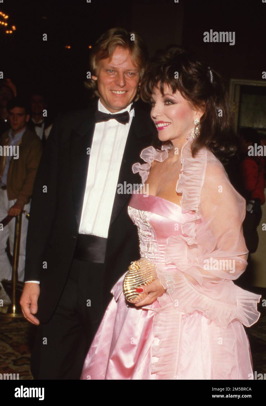 Joan Collins and Peter Holm at the Gala Dinner Tribute to Aaron ...