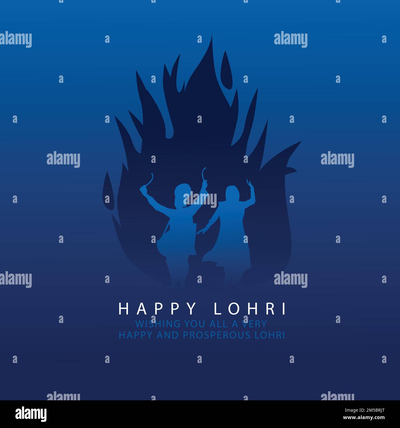 Happy lohri vector vectors hi-res stock photography and images - Alamy