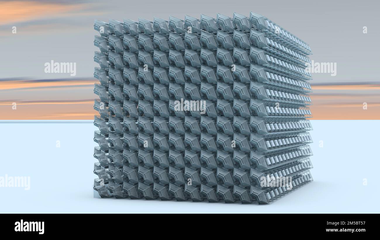 A 3D Illustration of an architectural structure. Artists, Designers ...