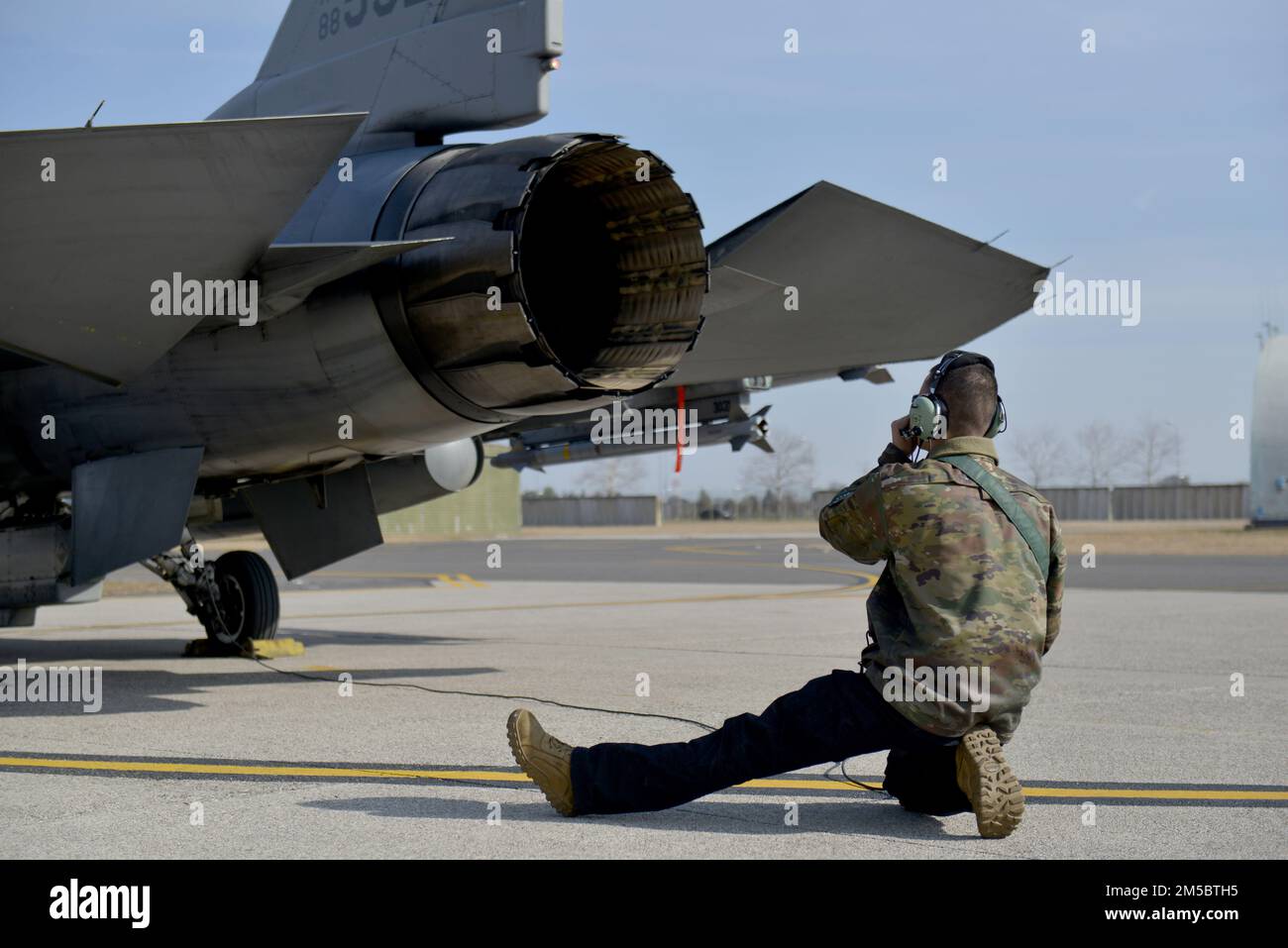 U.S. Air Force Airman 1st Class Jacob Wood, 31st Aircraft Maintenance ...
