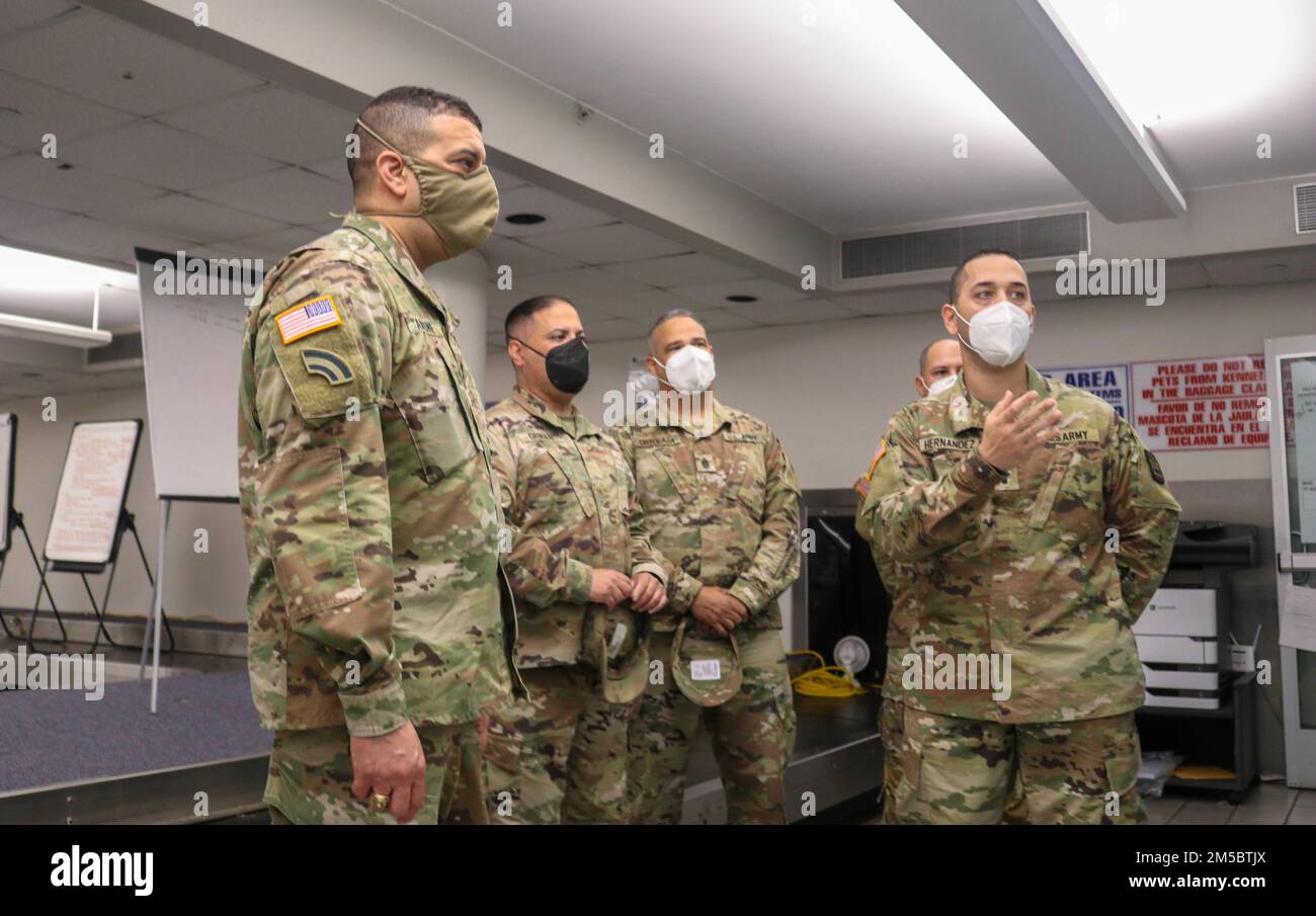 1st Lt. José Hernández, left, officer in charge of the Luis Muñoz Marín ...