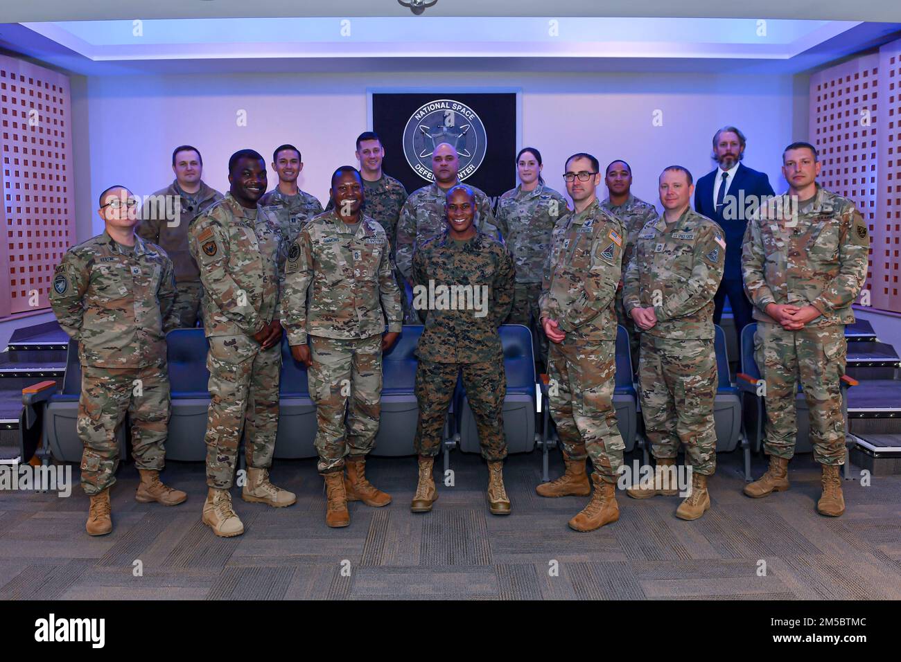 SCHRIEVER SPACE FORCE BASE, Colo. -- U.S. Marine Corps Sgt. Maj. James ...