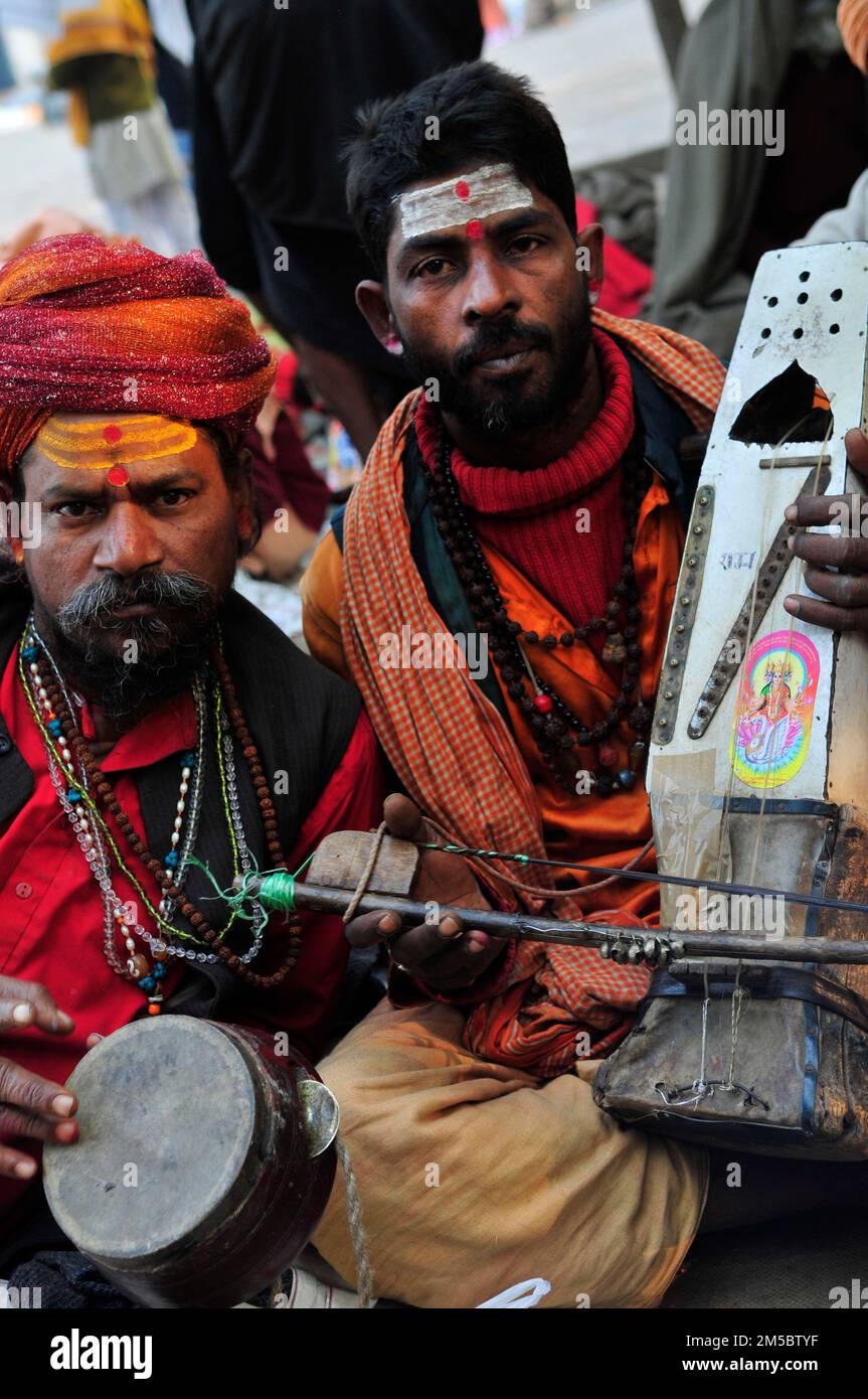 Sadhu and his musical instrument hi-res stock photography and images ...